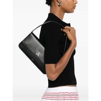Amiri Logo-Detailed Leather Shoulder Bag - Black