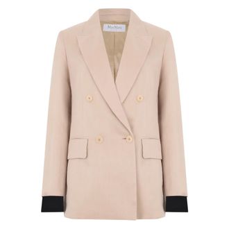 Max Mara Femme, Vestes, Beige, Taille: 38 FR Feltro Jacket