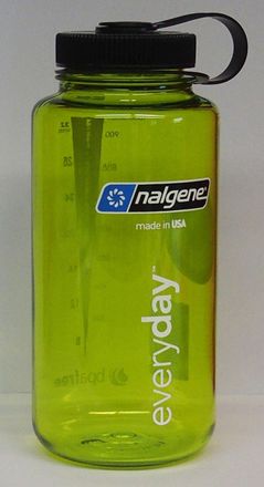 Nalgene Flasche Everyday Weithals - 1 L, grün, Deckel schwarz