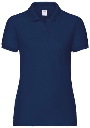 Fruit Of The Loom Premium Polo Lady-Fit Damen Polo-Shirt, Farbe:Navy, Gr&ouml;&szlig;e:S