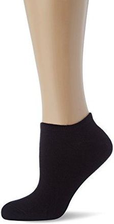 Nur Die Lot de 2 Chaussettes de Sport en Coton Respirant, Noir, 34-36 Femme