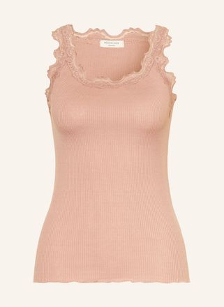 Rosemunde Seidentop Babette Mit Spitze rosa