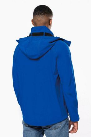 Kariban Softshelljacke Herren Softshell-Jacke mit Abnehmbare Kapuze
