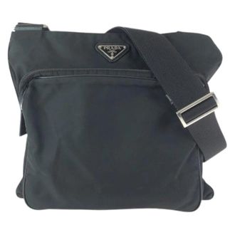 Prada Pre-owned Tessuto Nylon Schultertasche - - Pre-owned - Damen - Schwarzk - ONE SIZE