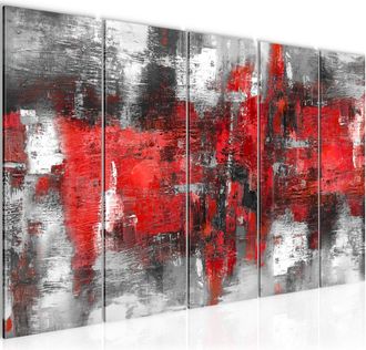 Runa Art Bild Abstrakt Wandbilder auf Vlies Leinwand 5 Teilig Wanddekoration Wohnzimmer Schlafzimmer 033856c