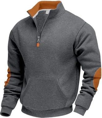 Generic Sweat-shirt en polaire pour homme - Manteau moelleux 2025 - Pull à col rond - Pull léger de sport tendance pour la vie quotidienne - Cadeaux de Noël, 