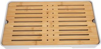 Amosfun Kleines Chinesisches Teetablett Rechteckiges Chinesisches Kungfu-Teetablett Aus Bambus Mit Wasseraufbewahrungsbox Kleiner Gongfu-Teetisch Tee-Serviert