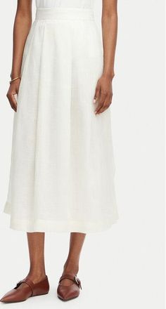 Marella Trapezf&ouml;rmiger Rock Gettito 2613101042 Wei&szlig; Regular Fit