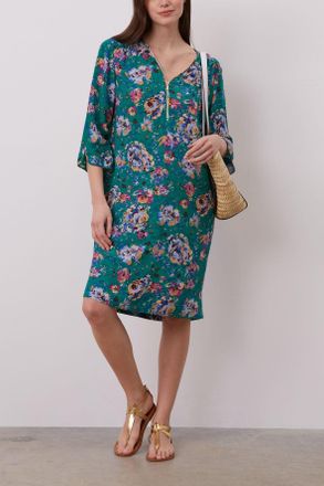 Gerard Darel Robe courte &agrave; fleurs color&eacute;es - JUCE - Vert