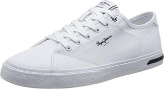 Pepe Jeans London Baskets Kenton Road M pour homme, blanc, 43 EU