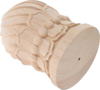 Valiclud Unbehandelter Massivholz Treppenpfostenaufsatz 10 X 16cm Handgeschnitzte Holzspindel f&uuml;r Treppengel&auml;nder und Zaunpfosten Rustikale Selbstgemacht Holzd