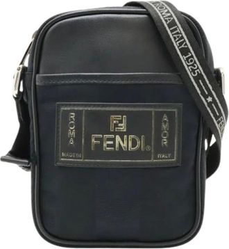 Fendi Pre-owned Pequin Pochette - Femme - Pre-owned - Noir - Taille: ONE Size
