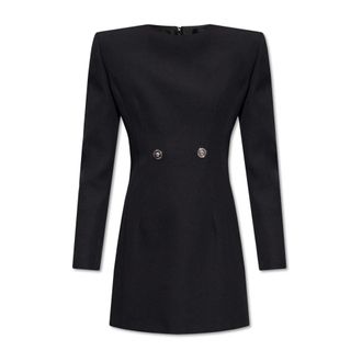 Versace Kleid mit Schulterpolstern - - Dresses - Damen - Schwarzk - S