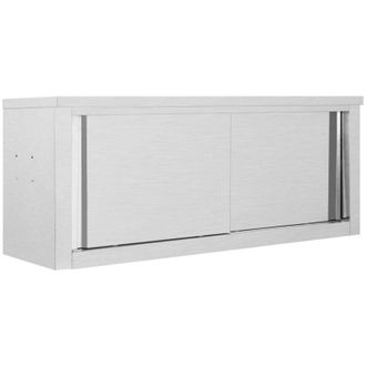 vidaXL Vidaxl - Armoire de cuisine avec portes coulissantes 120x40x50 cm Inox