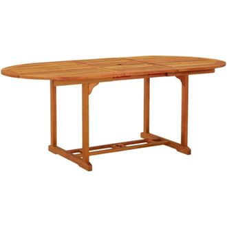 vidaXL vidaXL Gartentisch 200x100x75 cm Massivholz Eukalyptus