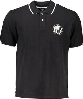 North Sails Homme, Tops, Noir, Taille: M Polo Classique Manches Courtes Coupe Classique