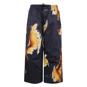 Yohji Yamamoto Wide Hosen - - Trousers - Damen - Mehrfarbig - XS