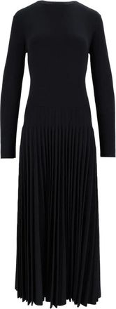 Fabiana Filippi Femme, Robes, Bleu, Taille: 36 FR Robe &agrave; manches longues avec jupe pliss&eacute;e