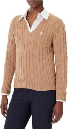 Polo Ralph Lauren Femme, Pulls, Beige, Taille: 44 FR Vesta