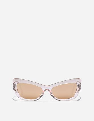 Dolce & Gabbana Sonnenbrille Dg Crystal - Frau Transparentes Rosa Onesize