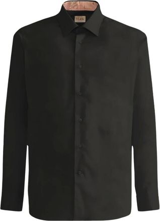 Alviero Martini 1A Classe Homme, Chemises, Noir, Taille: XL Camicia Slim Fit