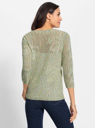 Witt Strickpullover Ajour-Pullover 3/4-Arm