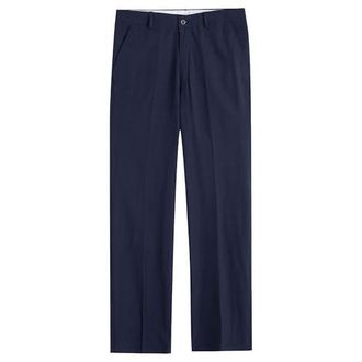 Generic Pantalon chino infroissable &agrave; lavant plat pour homme - Pantalon habill&eacute; solide et ajust&eacute; - Pantalon habill&eacute; classique et d&eacute;contract&eacute;, noir fonc&eacute;, 60