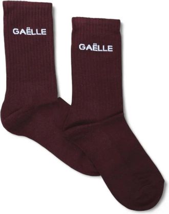 Ga&euml;lle Paris unisex, Sous-v&ecirc;tements, Rouge, Taille: ONE Size Calza in spugna logo