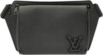 Louis Vuitton Pre-owned Aerogram Takeoff Sling Sac Bandouli&egrave;re en Cuir de Veau - Femme - Pre-owned - Noir - Taille: ONE Size