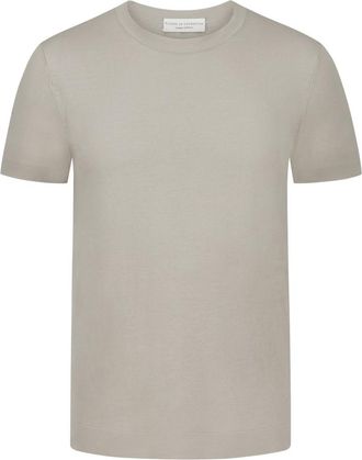 FILIPPO DE LAURENTIIS Leichtes Strick-Shirt aus Crepe Cotton in
