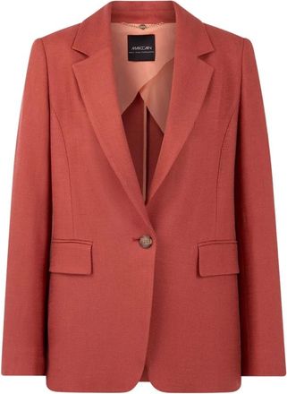 Marc Cain Femme, Vestes, Rouge, Taille: 46 FR Blazer en viscose