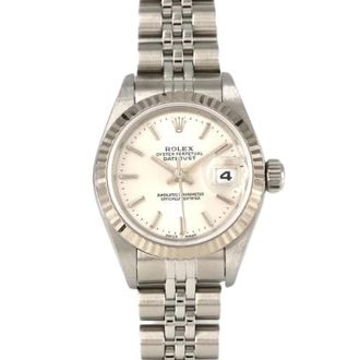 Rolex Pre-owned Datejust Acier Inoxydable Or Blanc - Femme - Pre-owned - Gris - Taille: ONE Size