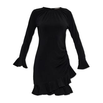 Michael Kors Femme, Robes, Noir, Taille: 38 FR Robe &agrave; manches longues