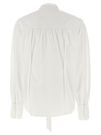 Prada Womens White Cotton Blouse