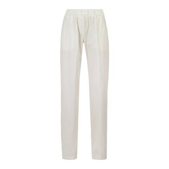 Mauro Grifoni Femme, Pantalons, Beige, Taille: 36 FR Pantalon droit en coton