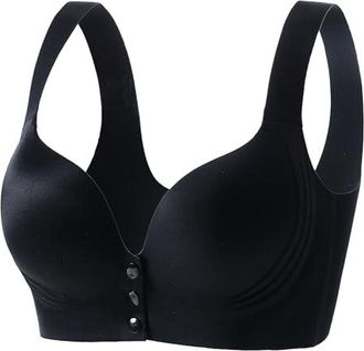 Generic Soutien Gorge Invisible Soutien Gorge sans Armature Brassiere Femme sans Armature De Classique Sport Bretelles Crois&eacute;es Rembourrage L&eacute;ger Soutien Moye