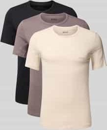 HUGO BOSS Regular Fit T-Shirt im 3er-Pack aus reiner Baumwolle