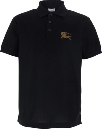 Burberry Homme, Tops, Noir, Taille: M Polo en coton