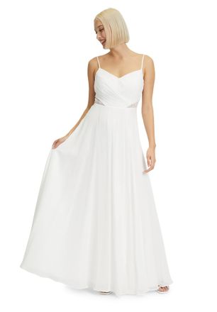 Vera Mont Damen 0258/4825 Kleid, cremefarben, 46, beige, 44