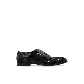 Dolce & Gabbana Chaussures en cuir orn&eacute;es - Homme - Chaussures - Noir - Taille: 41 EU