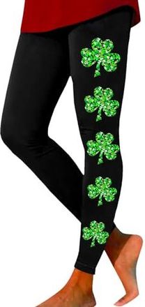 Generic Legging de sport irlandais pour femme avec pantalon de yoga doux et fin pour femme, bordeaux, XXL