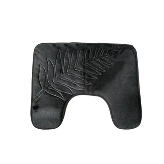 Generic 3-teilige Badezimmermatte aus Memory-Schaum, ultraweich und saugf&auml;hig, dick, waschbar, for Toilettenwannen-Set(Gray 40x50cm)