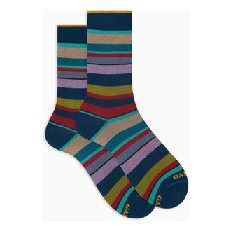 Gallo Gallo, Femme, Sous-v&ecirc;tements, Multicolore, Taille: ONE Size Chaussettes Courtes Ray&eacute;es