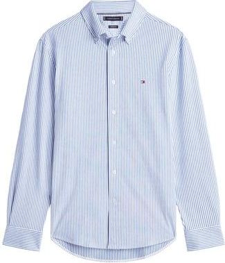 Tommy Hilfiger Chemise droite ray&eacute;e en coton m&eacute;lang&eacute;