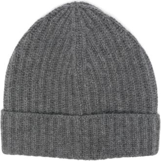 Malo Beanie aus Kaschmir - Grau