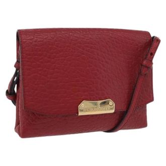 Burberry Pre-owned Leder Schultertasche - - Pre-owned - Damen - Rot - ONE SIZE