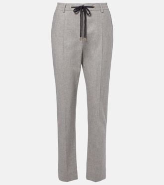 Eleventy Pantalon fusel&eacute; en laine et cachemire