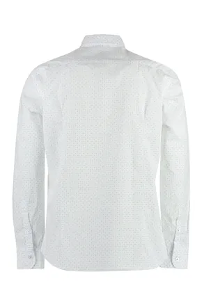 Bastoncino Mens Cotton Shirt White