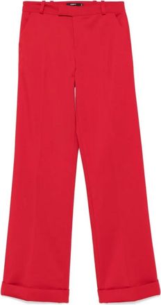 Amen Femme, Pantalons, Rouge, Taille: 40 FR Pantalone Wide Pantalons