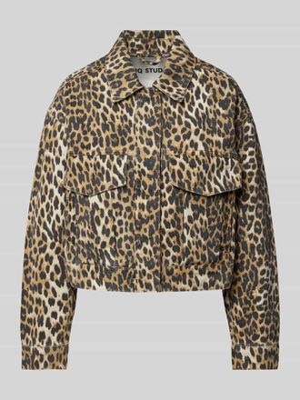 IQ Studio Jeansjacke mit Pattentaschen